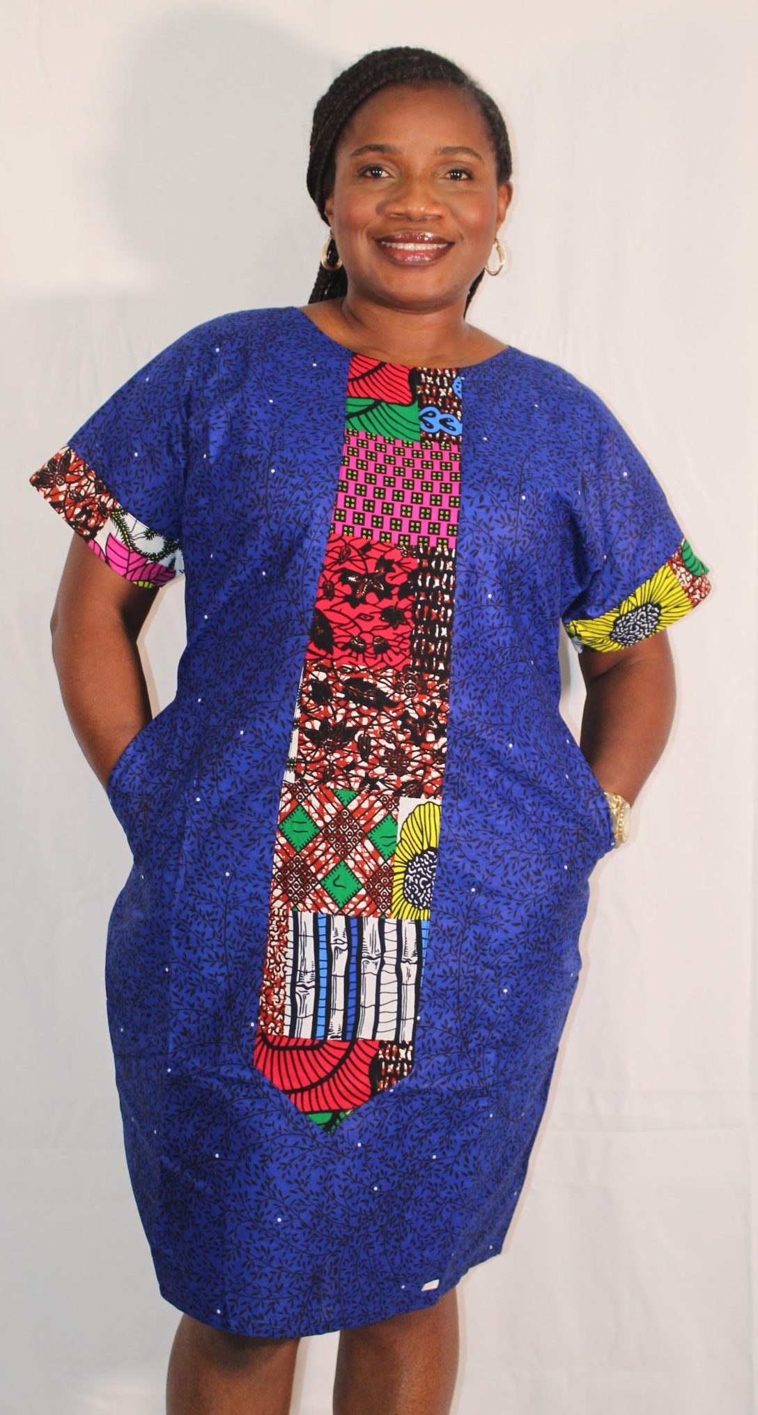 Blue Ankara Dress - CBV - Charis Business Venture